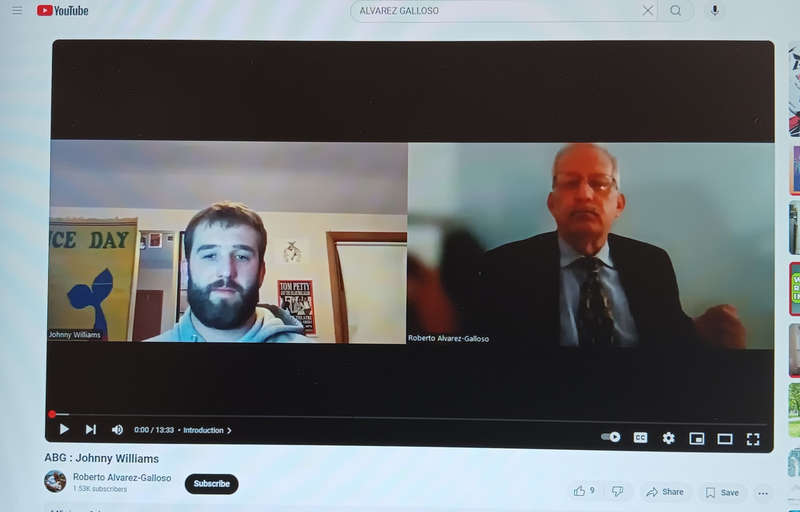 ABG : JOHNNY WILLIAMS – El Noticiero de Alvarez Galloso